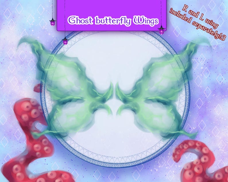 Transparent Wing PNG Clipart for Streaming as Asset Butterfly Wing Sub ...