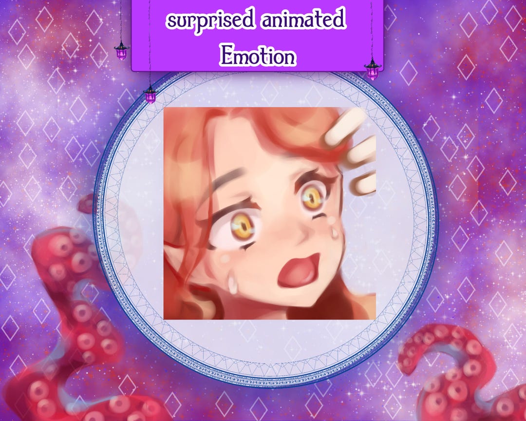 Surprised Animated Emote Panic Gif Surprised Vampire, Elf Animation for ...