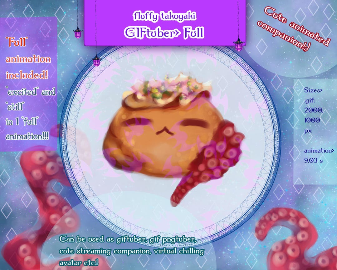 Animated Companion for Stream Gif Virtual Avatar Snack Animated ...
