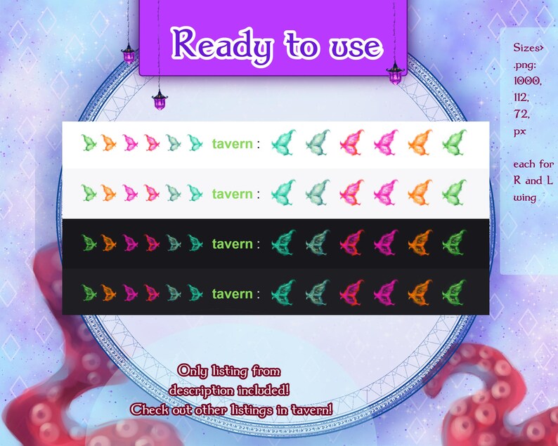 Transparent Wings PNG Sub Badge, Emote, Channel Point for Twitch ...