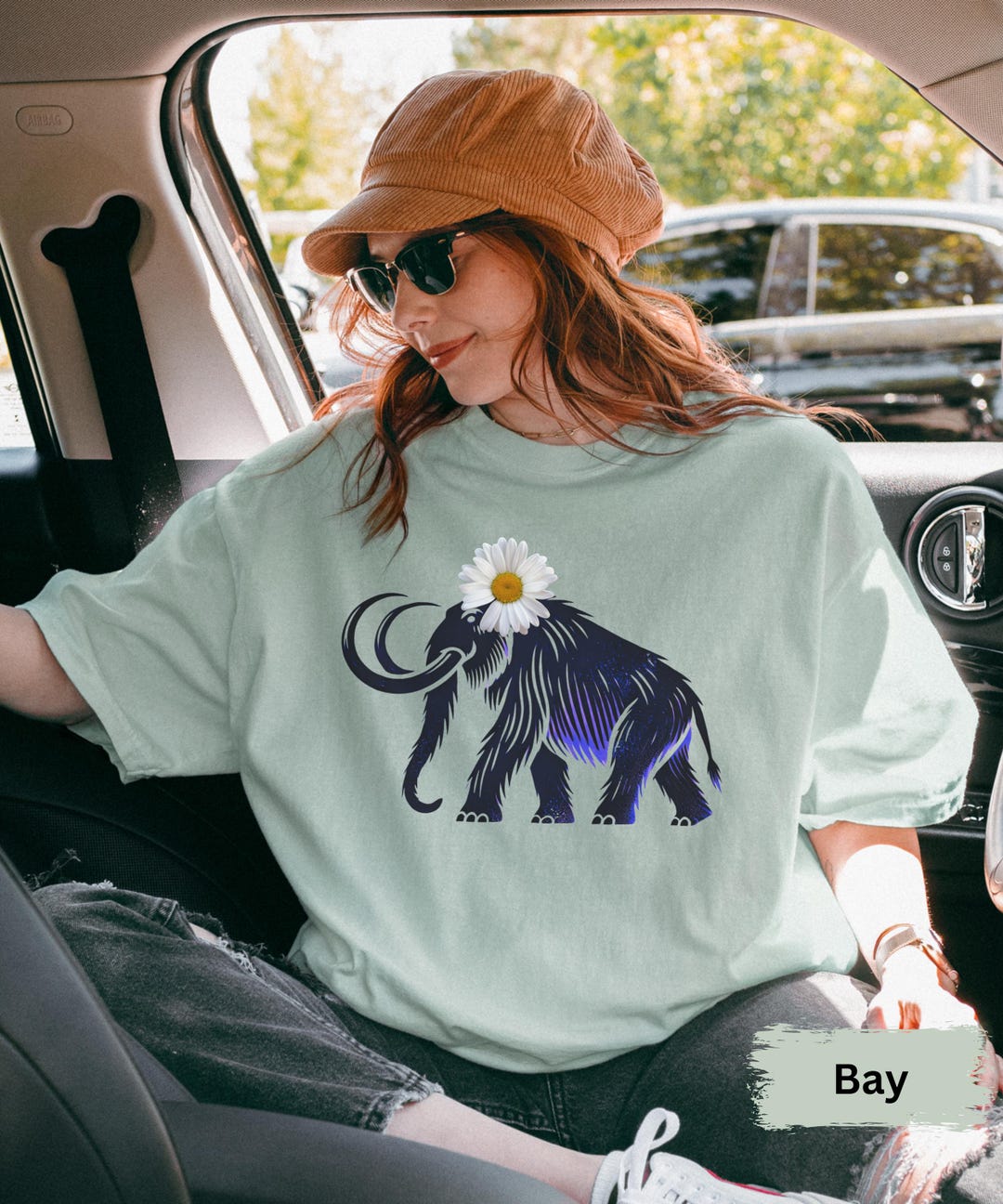 Vintage Woolly Mammoth Graphic Tee, Retro Animal Design Shirt, Nature ...