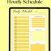 Printable Daily Schedule Template -5 Colors - Etsy