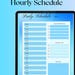 Printable Daily Schedule Template -5 Colors - Etsy