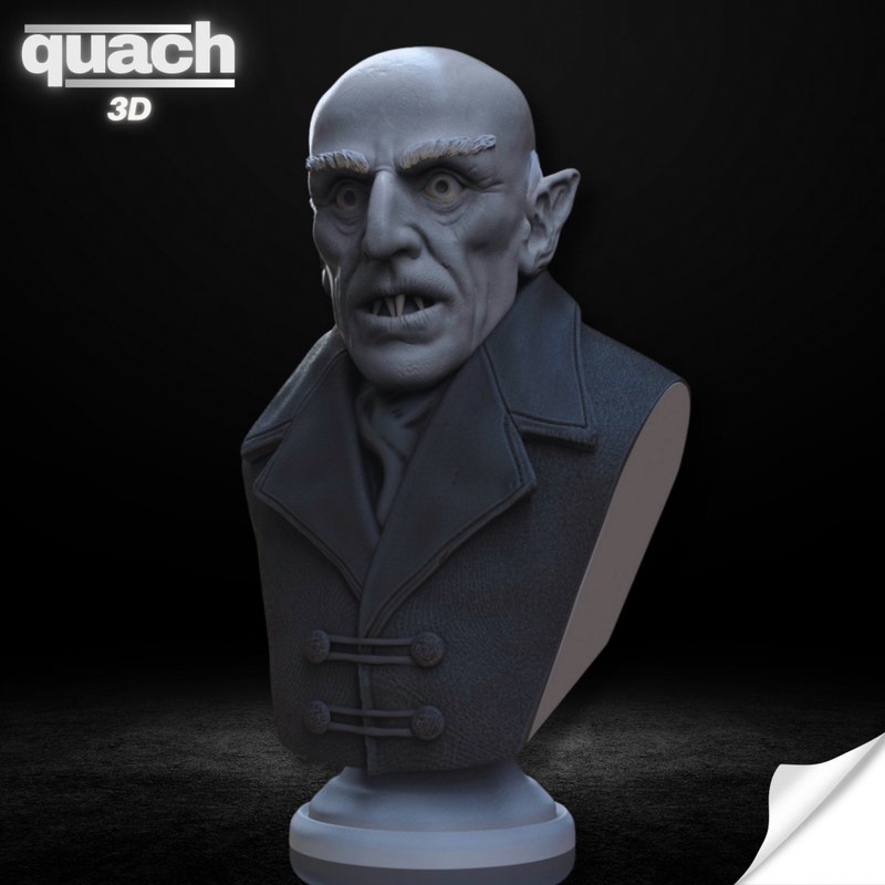 Dracula Bust 3d Print - Etsy