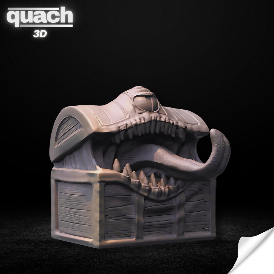 Mimic Chest Figure (pre Supported and Unsupported), Stl File 3D ...
