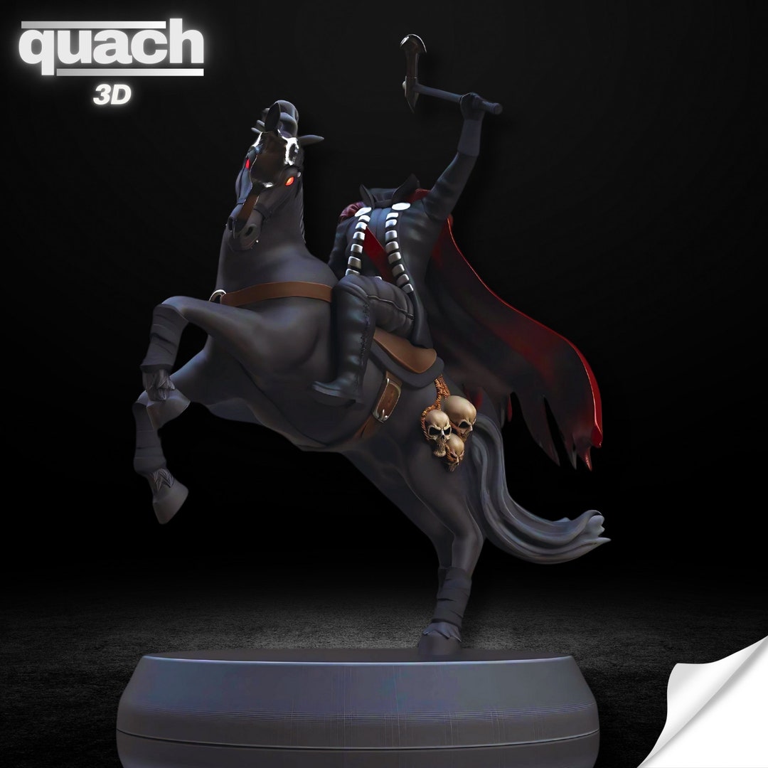 Headless Horseman Figure (pre Supported and Unsupported), Stl File for ...