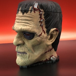 Frankenstein Monster Head Bowl (pre Supported and Unsupported), Stl File 3D Printing ...
