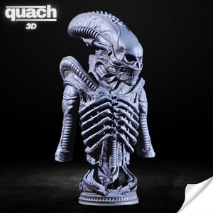 Xenomorph Bust (pre Supported and Unsupported), Predator Stl File 3D Printing, Alien Stl 3D ...