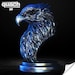 Bald Eagle Bust (pre Supported and Unsupported), Eagle Stl File 3D ...