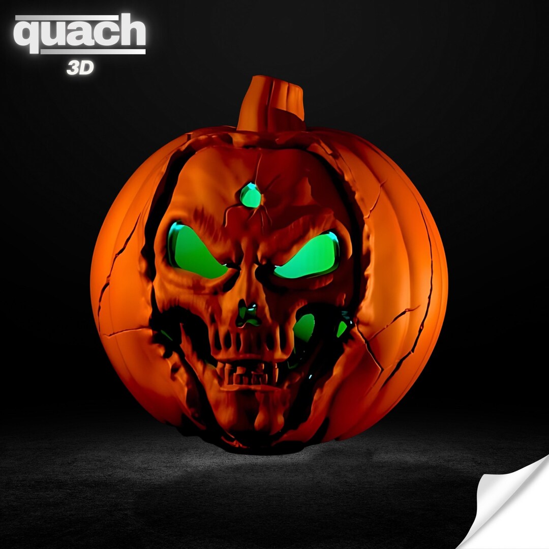 Jack-o-lantern Bust (pre Supported and Unsupported), Stl File 3D ...