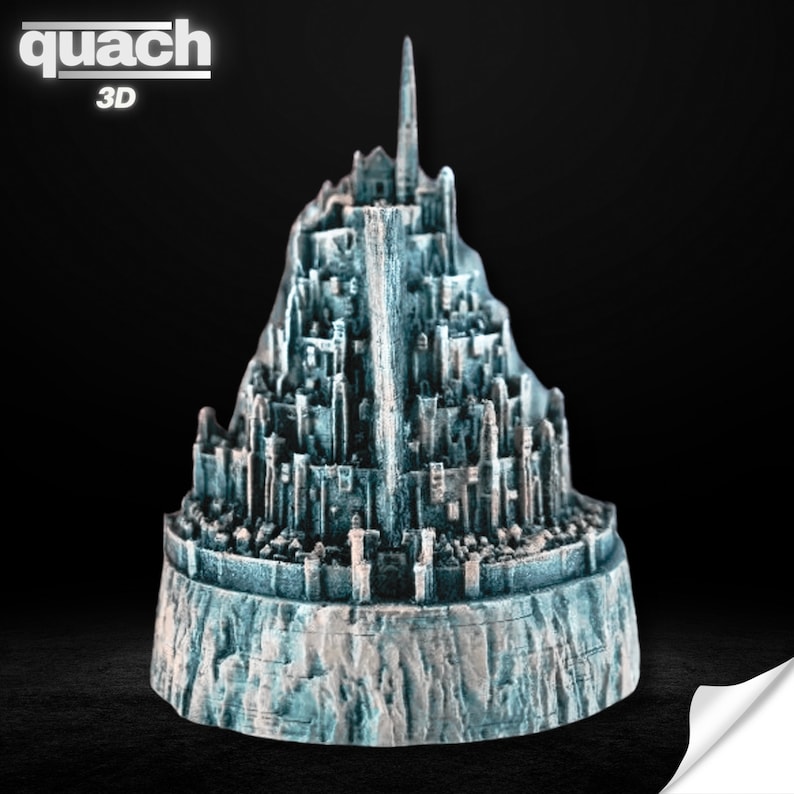 Minas Tirith Statue, LOTR Stl File 3D Printing, Stl 3D Model Design ...