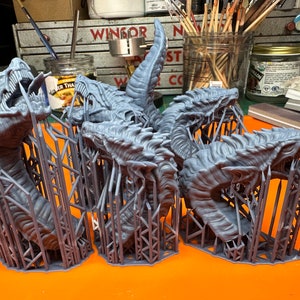 Hydra Figure (pre Supported and Unsupported), Hydra Figure Stl 3D ...