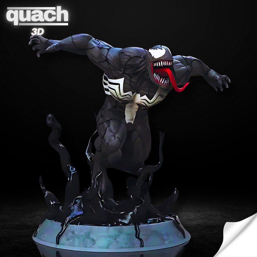 Venom Figure (parts and Full Figure), Stl File 3D Printing, Venom ...