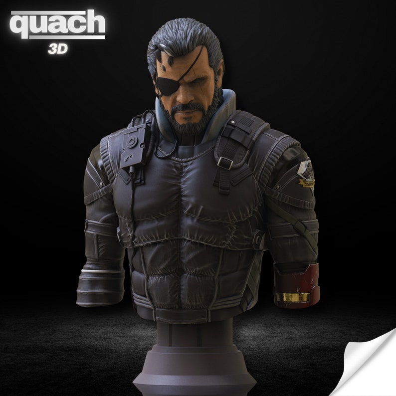 Venom Snake Bust pre Supported and Unsupported, Venom Snake Stl 3D ...