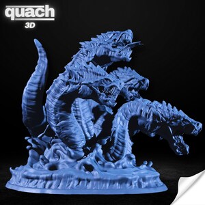 Hydra Figure (pre Supported and Unsupported), Hydra Figure Stl 3D ...