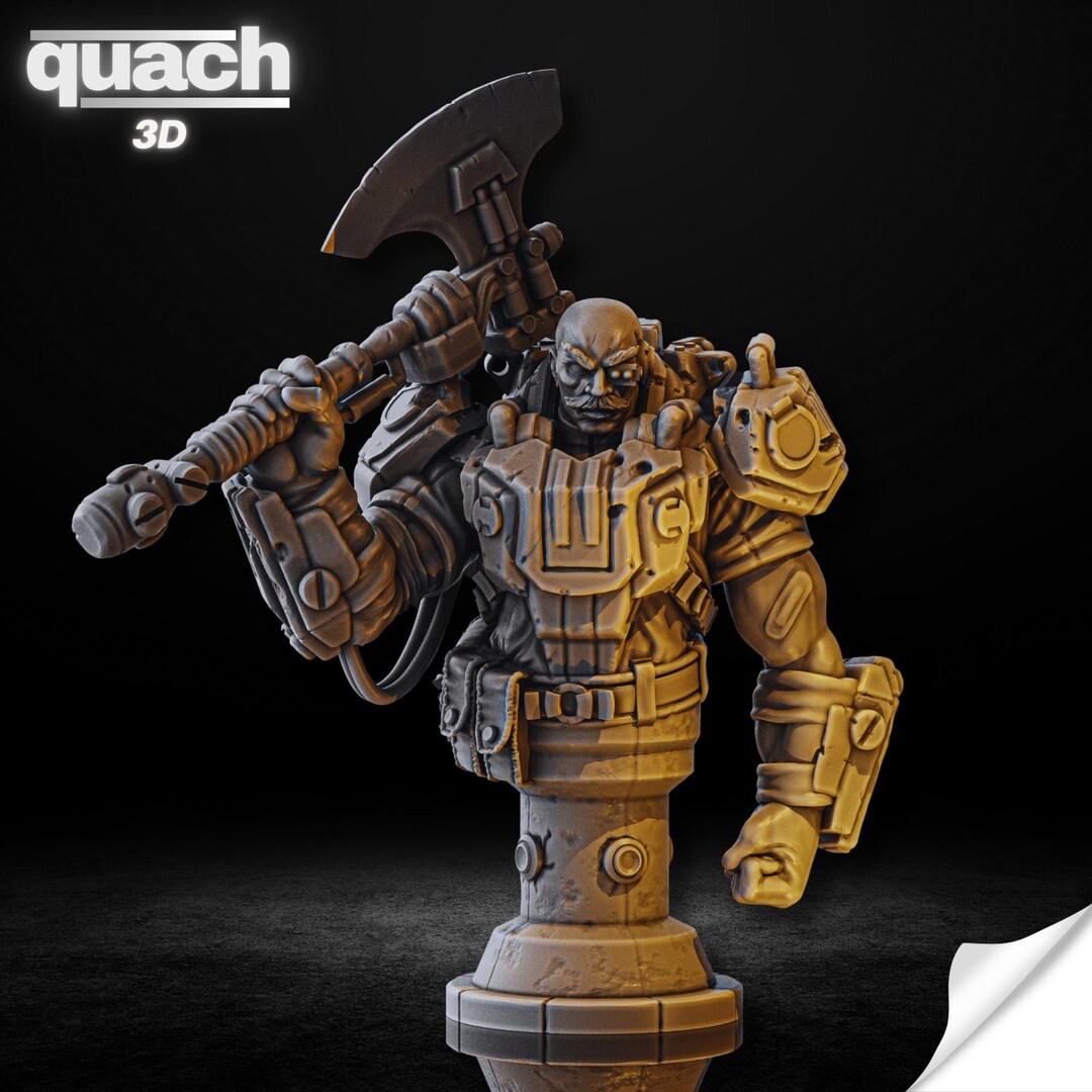 Harald the Executioner Bust (pre Supported and Unsupported), Stl File ...