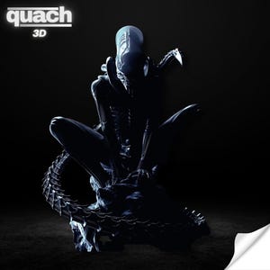 Alien Xenomorph Statue, Alien Stl File 3D Printing, Predator Stl 3D ...