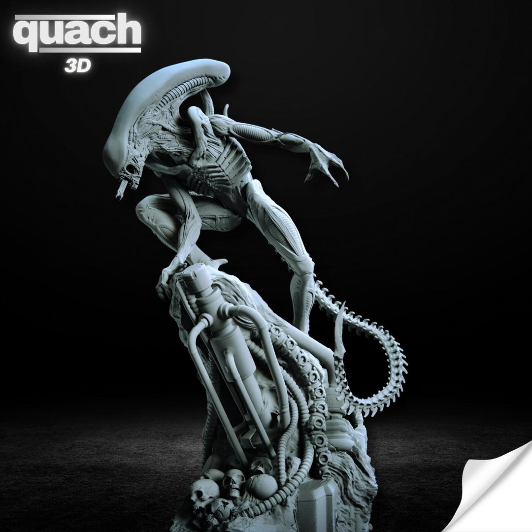 Xenomorph Statue, Predator Statue Stl File 3D Printing, Alien Stl 3D Model Design, Statue ...