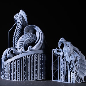 Jormungandr Figure (pre Supported and Unsupported), Stl File 3D ...