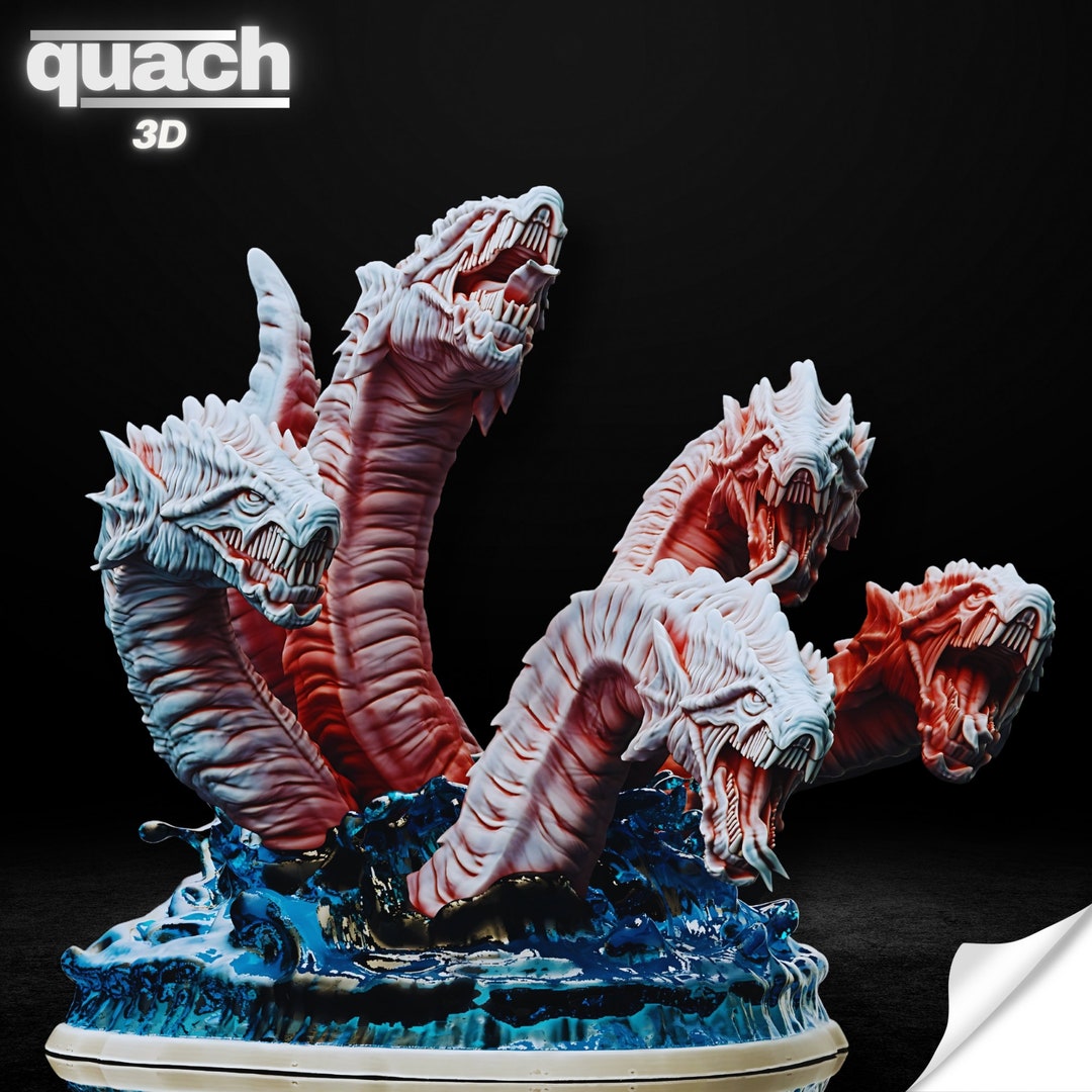 Hydra Figure (pre Supported and Unsupported), Hydra Figure Stl 3D ...