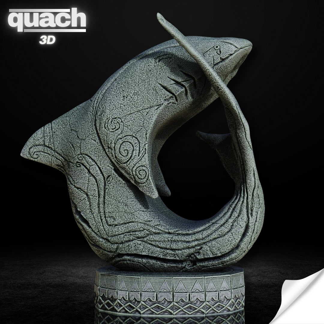 Shark Figure, Shark Stl File for 3D Printing, Shark Stl 3D Model Design ...