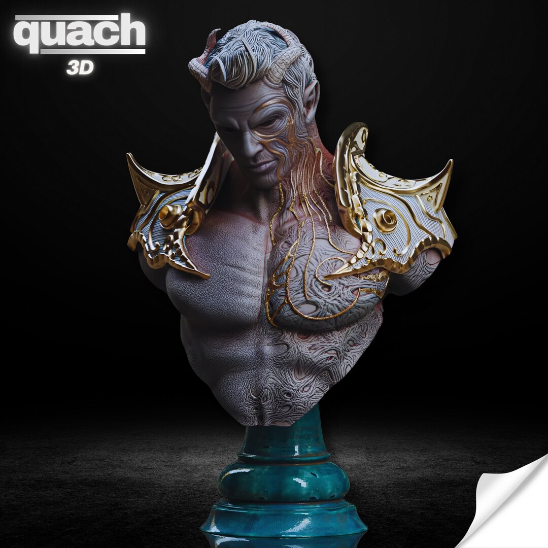 Fallen Angel Bust (pre Supported and Unsupported), Fallen Angel Stl ...