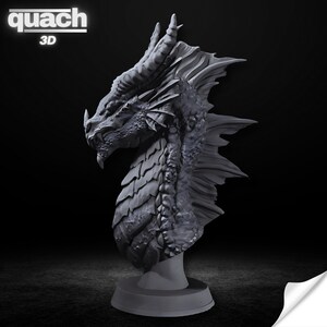 Red Dragon Bust (pre Supported and Unsupported), Ancient Red Dragon Stl ...