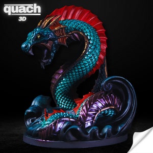 Jormungandr Figure (pre Supported and Unsupported), Stl File 3D ...