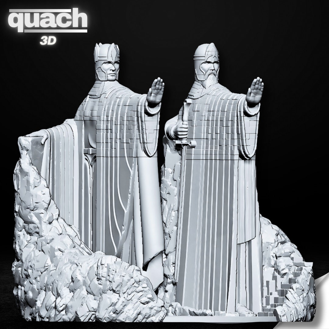 The Argonath, LOTR Stl File for 3D Printing, Stl 3D Model Design, the ...