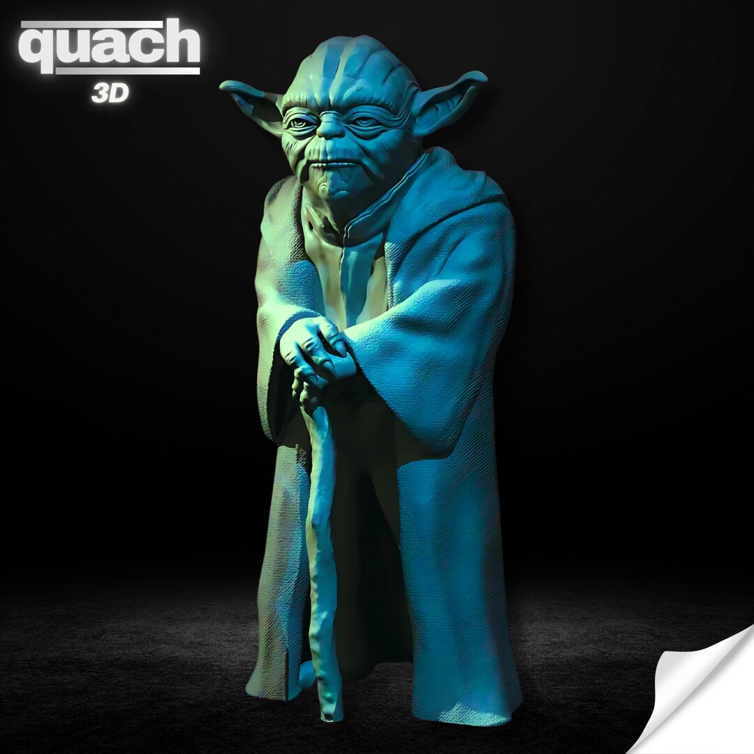 Yoda Figure, Yoda Figure Stl File 3D Printing, Star Wars Stl 3D Model ...
