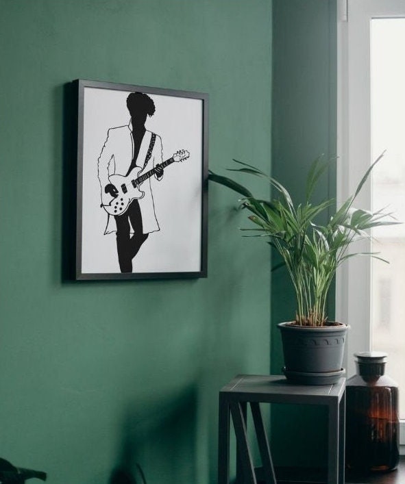 Prince SVG Clipart | Purple Rain Sticker | Music Legend SVG | Guitarist ...