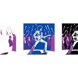 Prince SVG Clipart | Purple Rain Sticker | Music Legend SVG | Guitarist ...