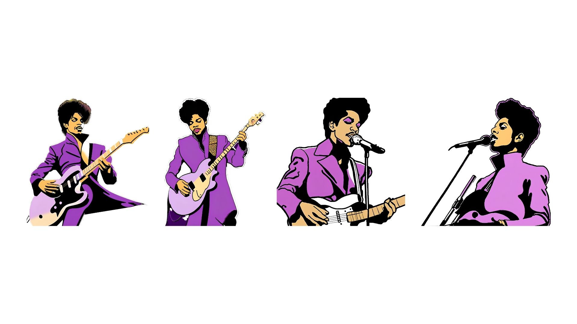 Prince SVG Clipart | Purple Rain Sticker | Music Legend SVG | Guitarist ...