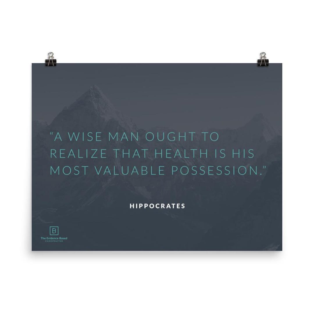 Hippocrates Health Poster - Etsy
