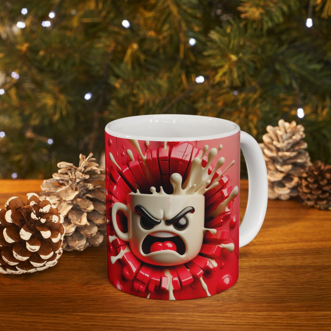 Funny Face Coffee Mug to Share and Enjoy,christmas Mugs,in My Christmas ...