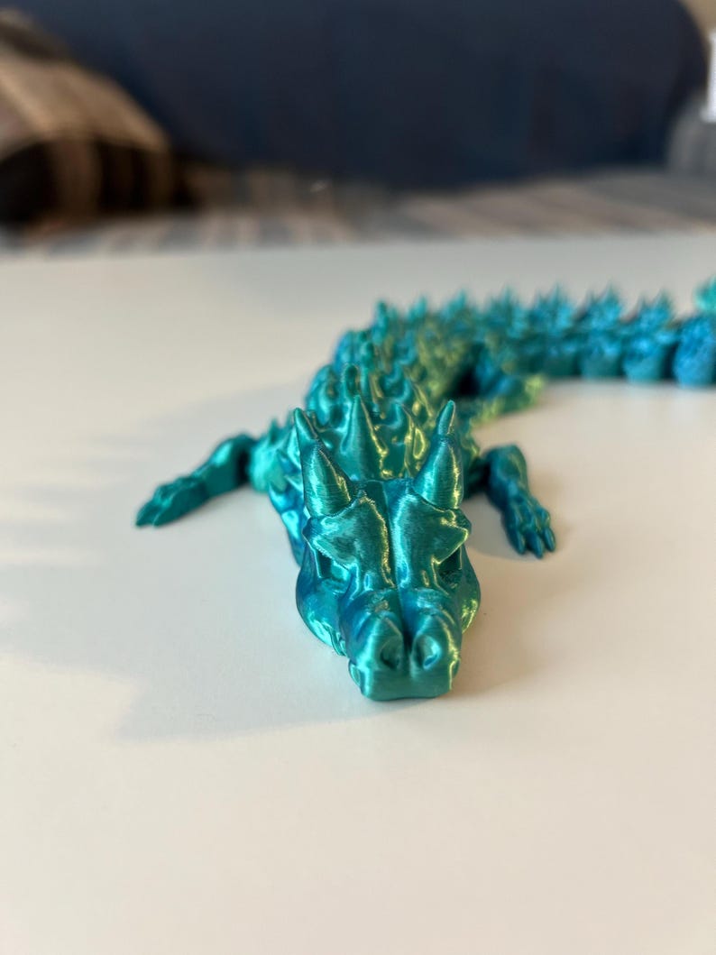 Articulated 3D Printed Spiky Dragon Customized Colors Fidget Toy - Etsy