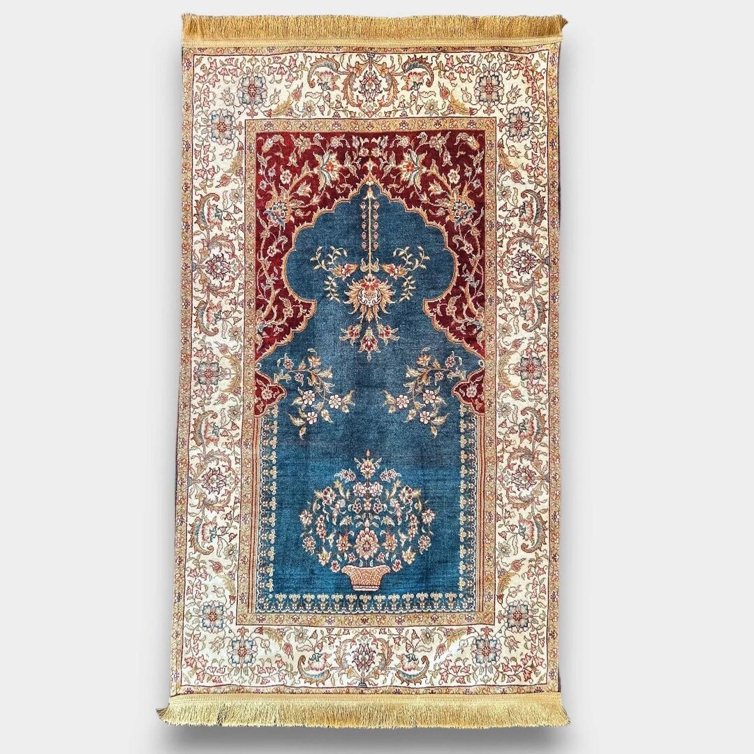 Premium Double Layer Prayer Mat | Turkish | Couple Matching Praying Rug ...