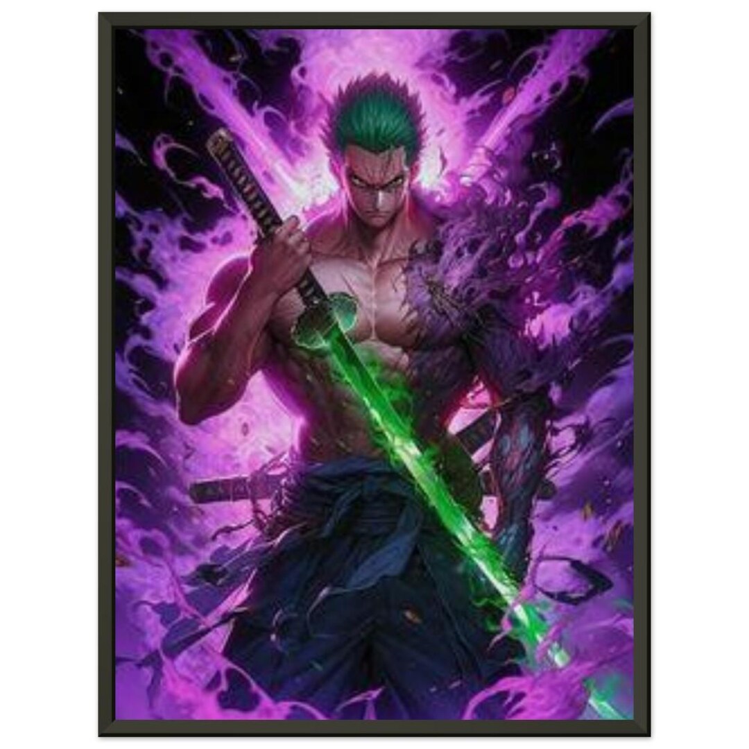Roronoa Zoro Metal Framed Poster - Etsy