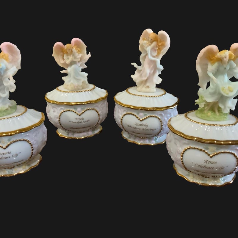Angel Figurines Music Box - Etsy