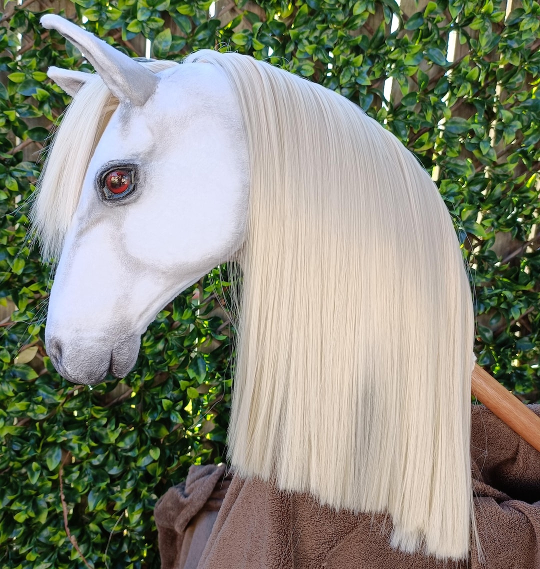 Realistic Grey Hobby Horse - Etsy