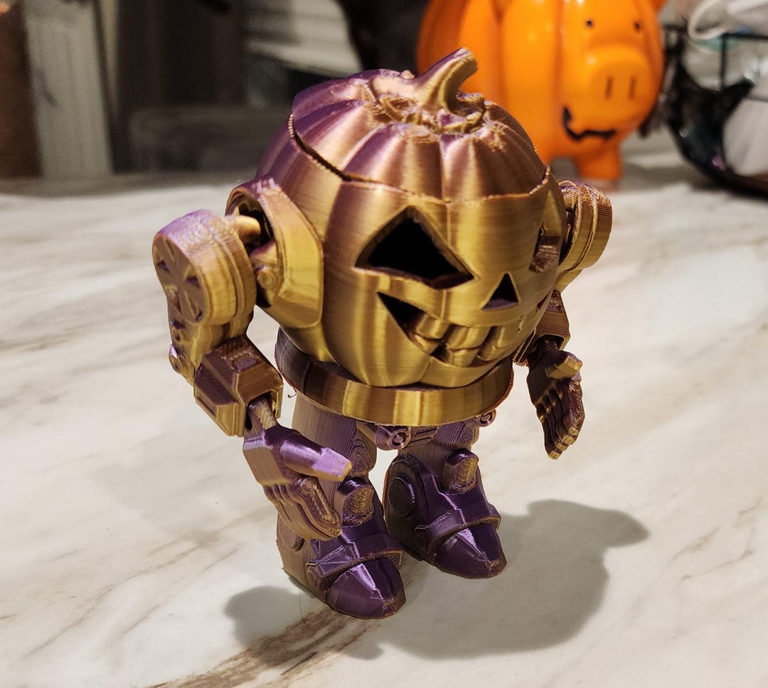 Articulated Pumpkin Robot - Etsy