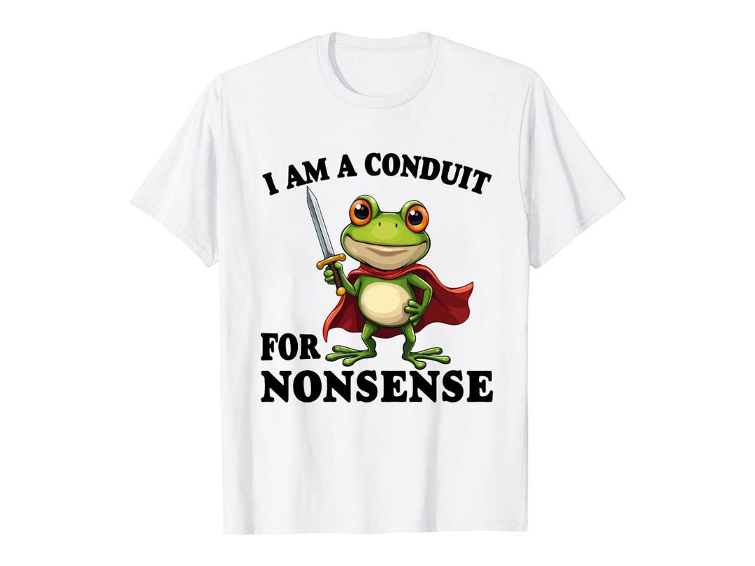I Am a Conduit for Nonsense T-shirt. Comfort Colors Funny Weirdcore ...