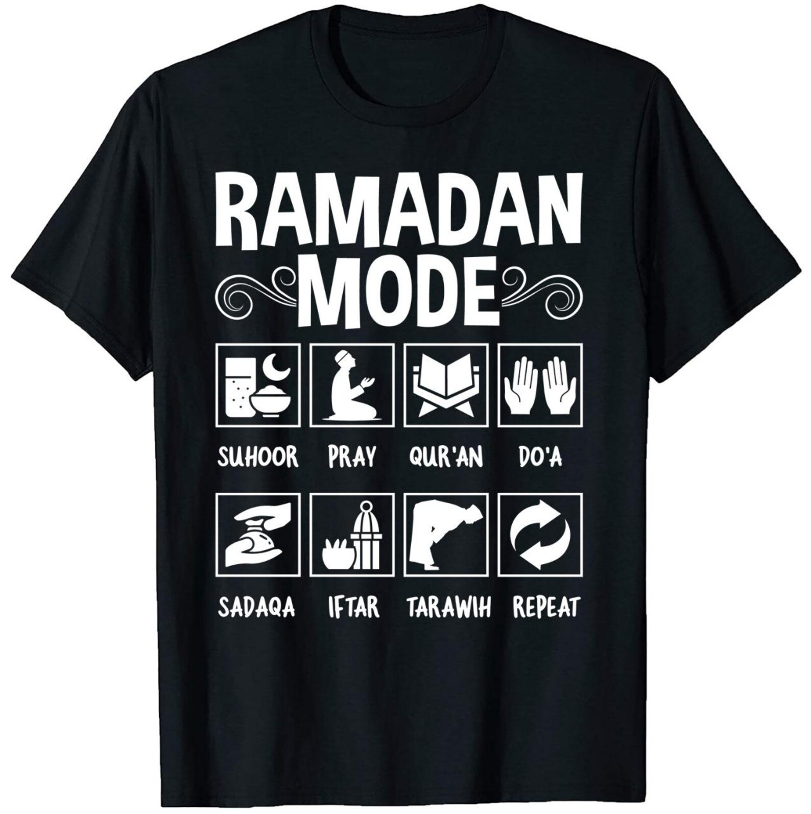 Ramadan Mode Tshirt, Family Ramadan Shirt, Ramadan Mubarak Shirt ...