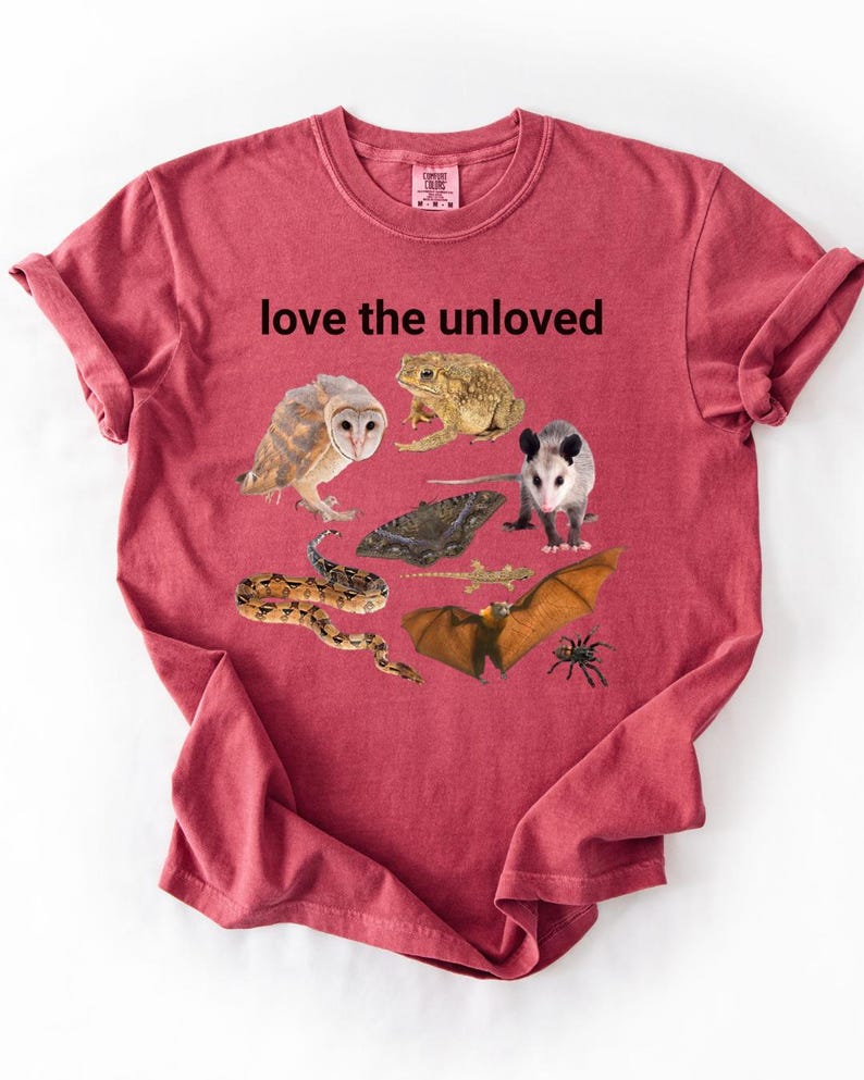 Love the Unloved Shirt, Misunderstood Animal Shirt, Wildlife Awareness ...