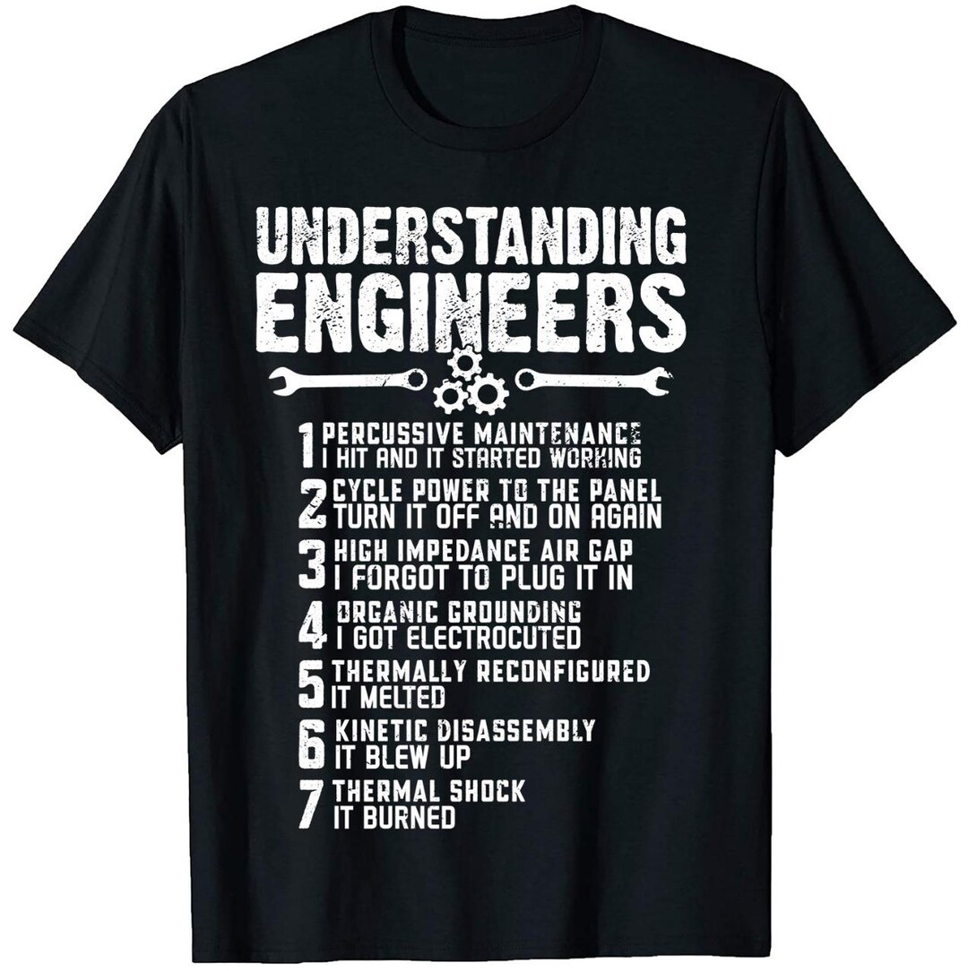 Understanding Engineers Humor T-shirt, Funny Engineering Shirt, Engineer Gifts, Techie Shirt ...