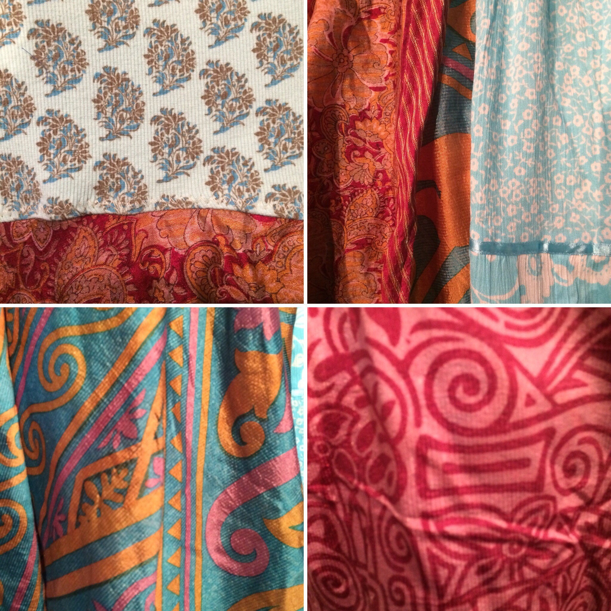 Upcycled Dress Boho Chic Sundress Upcycled Clothing Indian Sari Silk ...