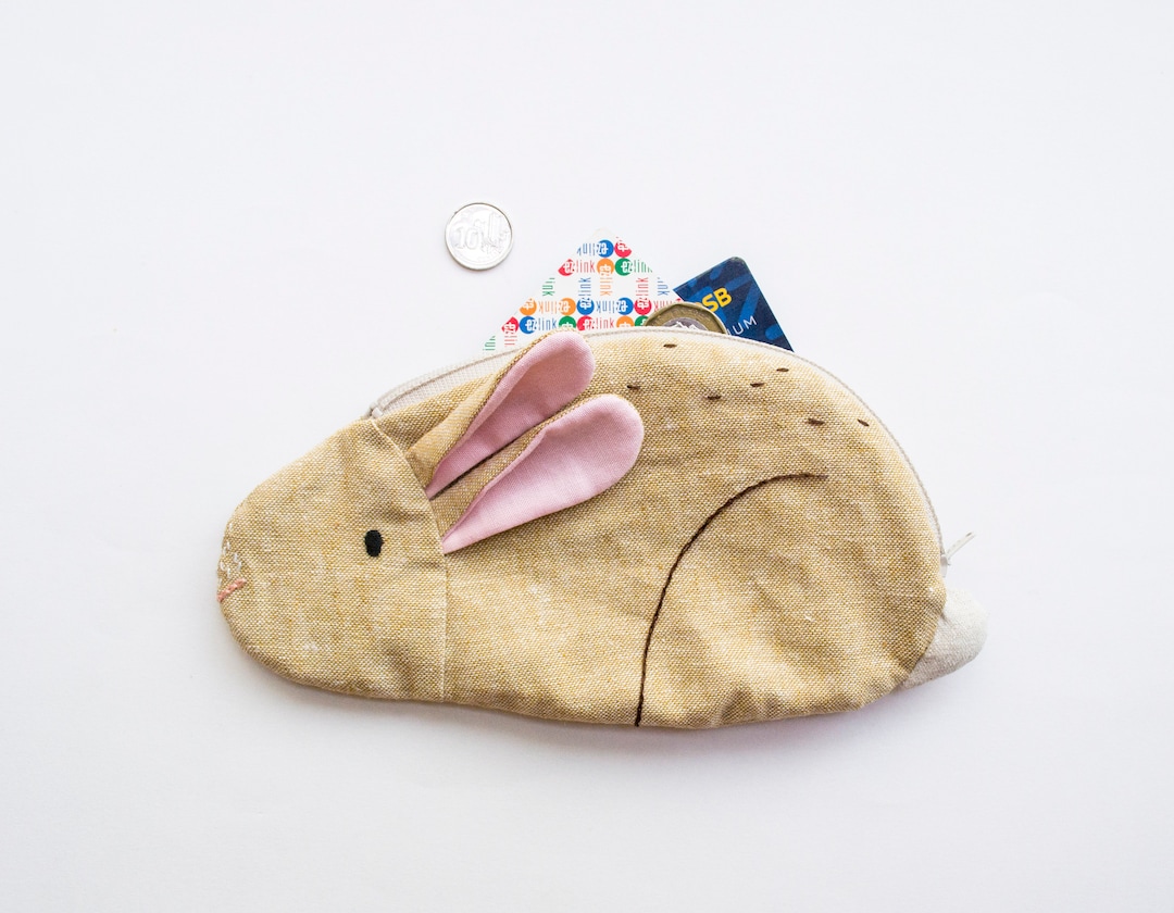 Rabbit Bunny Loaf Small Zip Pouch - Etsy