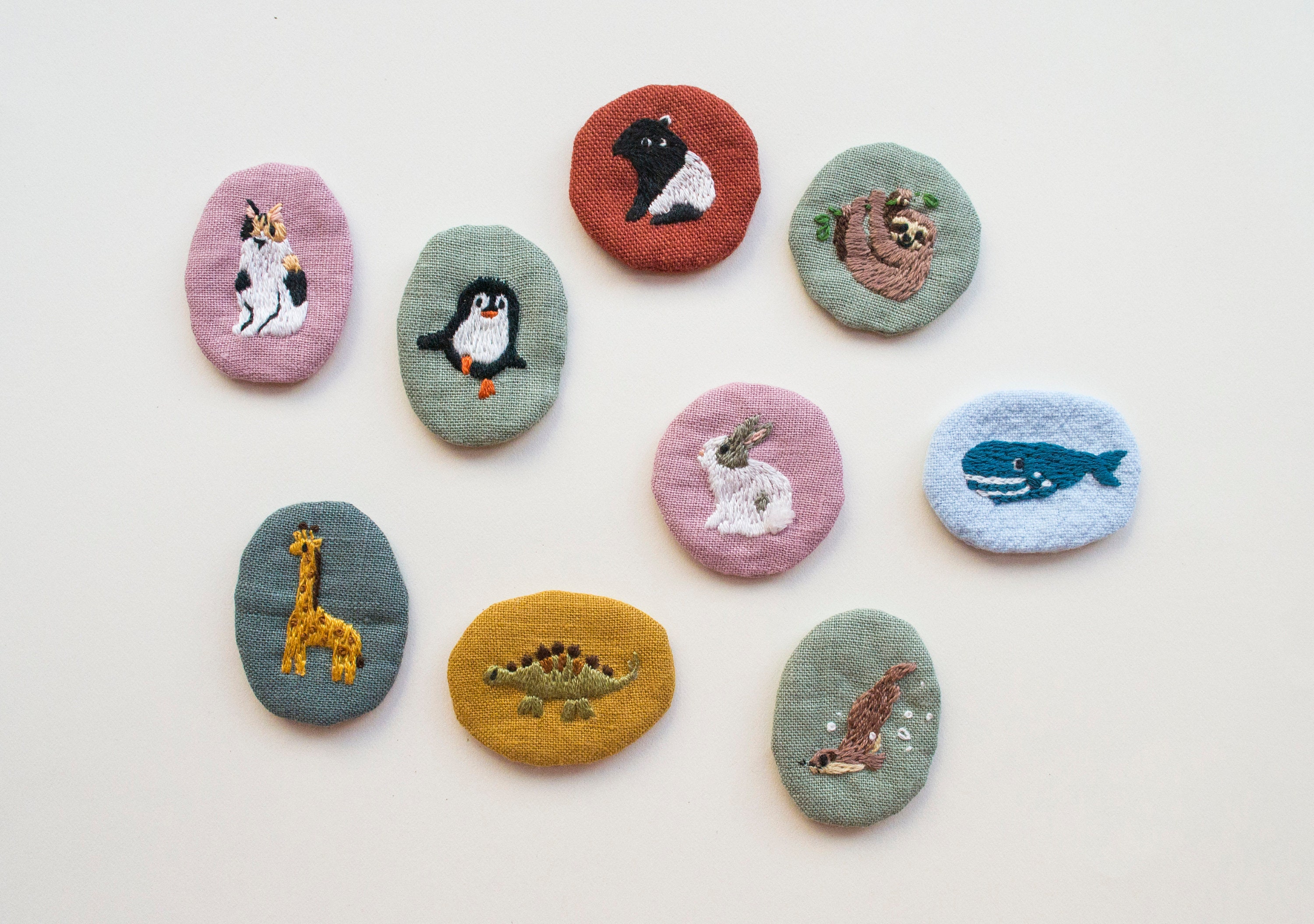 Hand-embroidered Animal Sew-on Patches - Etsy