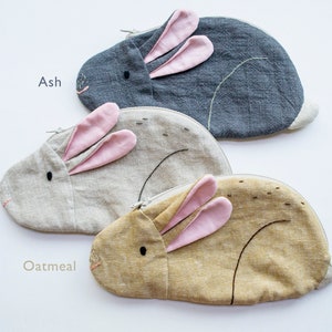 Rabbit Bunny Loaf Small Zip Pouch - Etsy