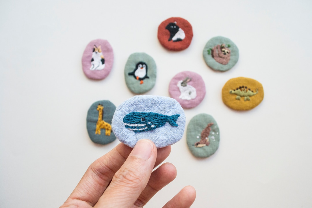 Hand-embroidered Animal Sew-on Patches - Etsy